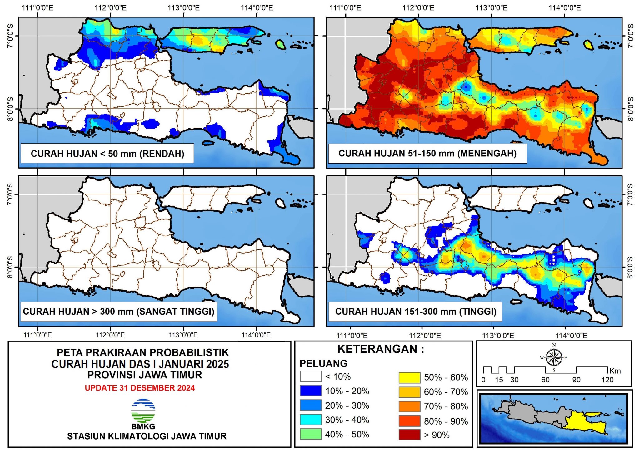 Perkiraan Curah Hujan – STASIUN METEOROLOGI KELAS III BANYUWANGI